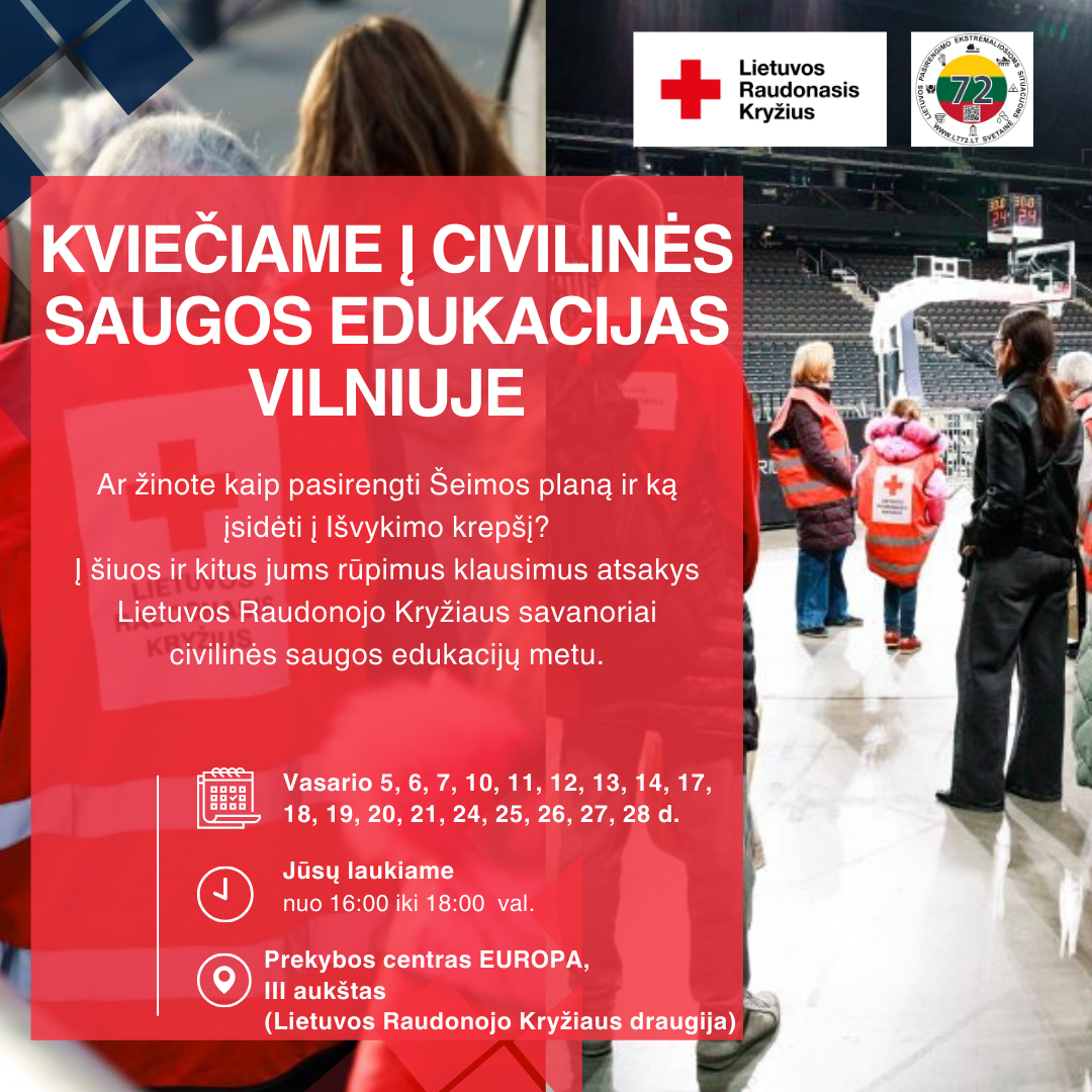Civilinė sauga - Lietuvos Raudonasis Kryžius